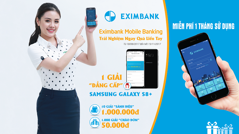 Eximbank ra mắt phiên bản Mobile Banking 2017 với hơn 1.000 QUÀ TẶNG cho khách hàng trải nghiệm ...